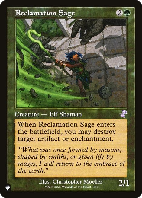 Reclamation Sage - The List Reprints - Magic: The Gathering