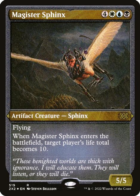 Magister Sphinx (Foil Etched) - Double Masters 2022 - Magic: The Gathering