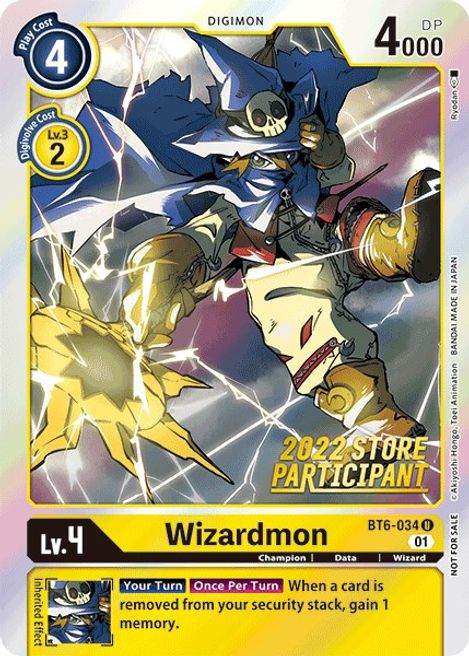 Wizardmon (2022 Store Participant) - Double Diamond - Digimon Card Game
