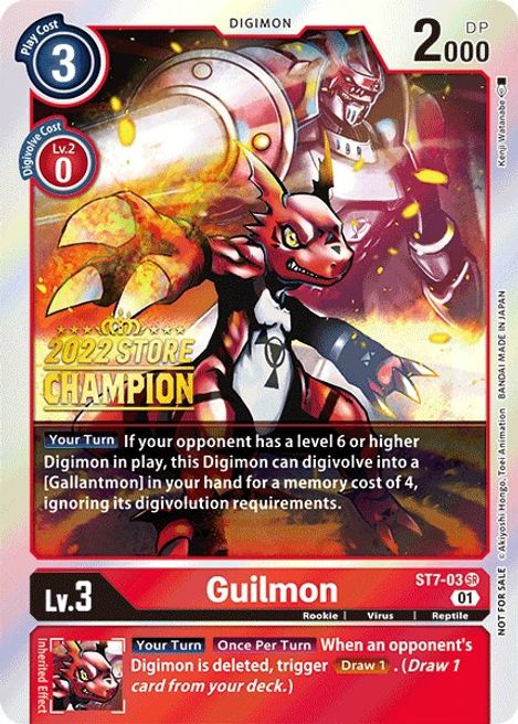 Guilmon (2022 Store Champion) - Starter Deck 07: Gallantmon - Digimon ...