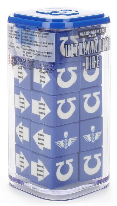 Warhammer: 40K - Ultramarines Dice Set (20-pack) - Warhammer Game ...