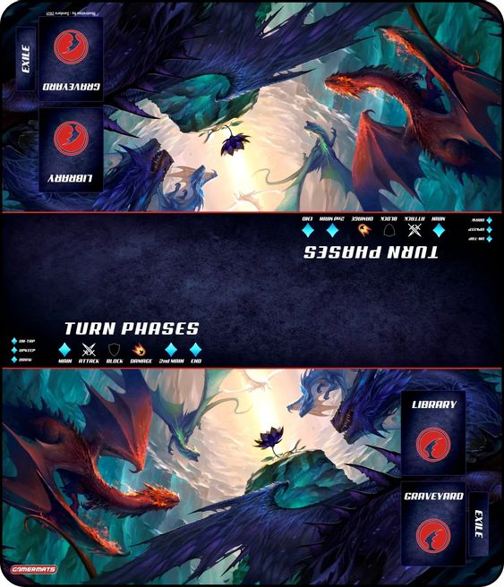 GamerMats Playmat - Lotus Guardians 2-Player XL Playmat (Magic ...