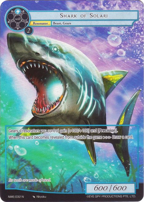 Shark of Solari (Full Art) - A New World Emerges - Force of Will