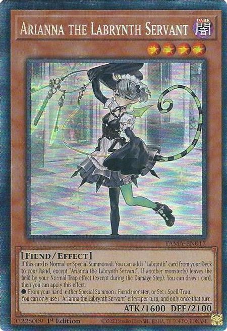 Arianna the Labrynth Servant (CR) - Tactical Masters - YuGiOh