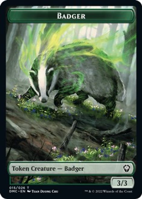 Badger Token - Commander: Dominaria United - Magic: The Gathering