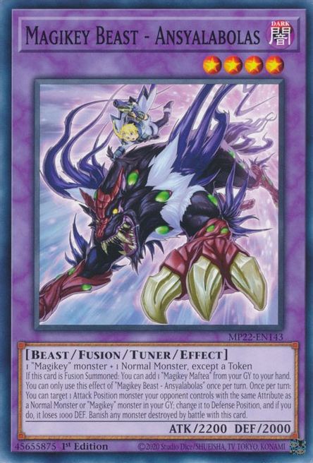 Magikey Beast - Ansyalabolas - 2022 Tin of the Pharaoh's Gods - YuGiOh