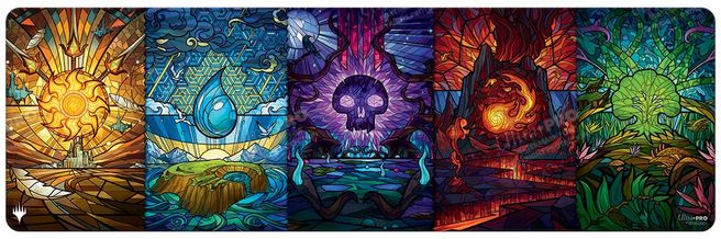 Dominaria United Stained Glass Land Medley Playmat for Magic: The ...
