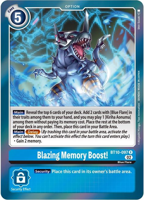 Blazing Memory Boost! - Xros Encounter - Digimon Card Game