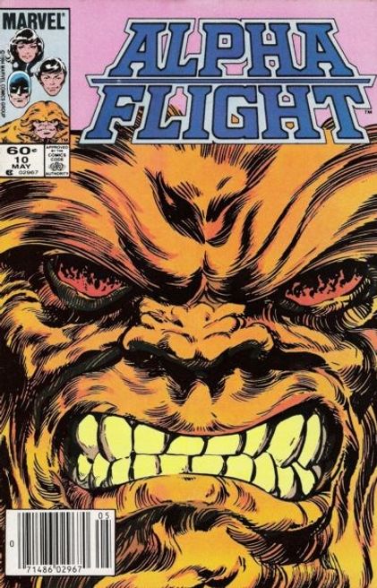 Alpha Flight #10 (Newsstand) - Alpha Flight (1983 Series) - Marvel Comics