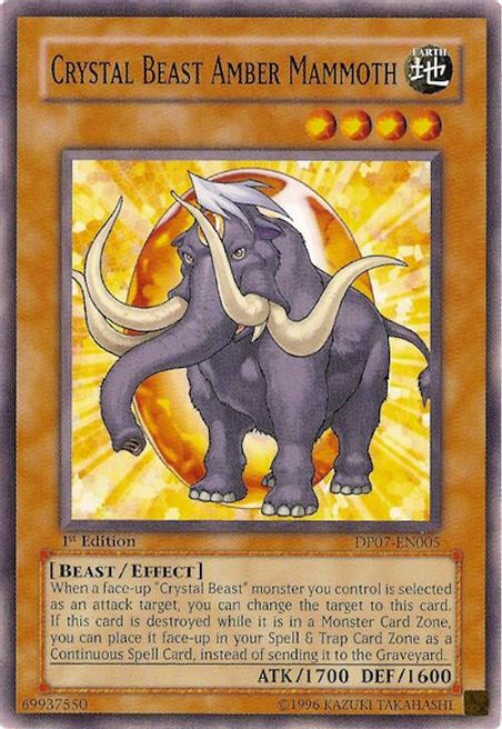 Crystal Beast Amber Mammoth - Duelist Pack 7: Jesse Anderson - YuGiOh