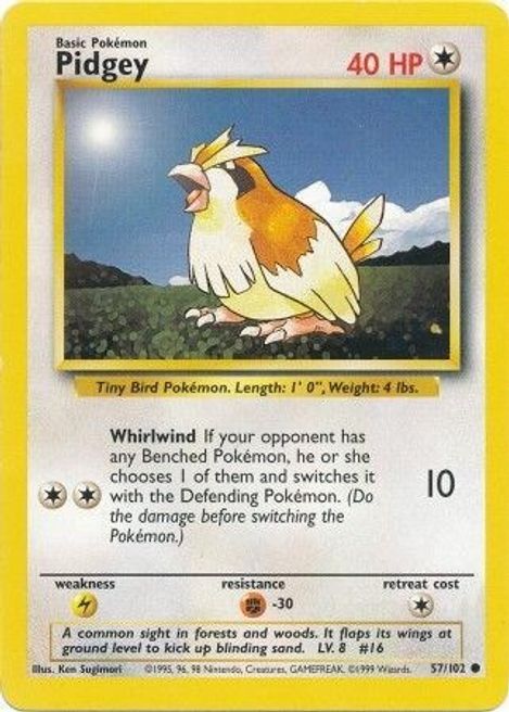 Pidgey - Base Set - Pokemon
