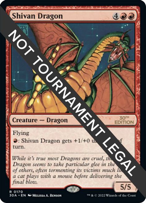 Shivan Dragon - 30th Anniversary Edition - Magic: The Gathering