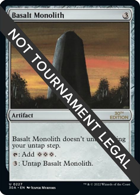 Basalt Monolith - 30th Anniversary Edition - Magic: The Gathering