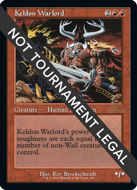 Keldon Warlord (Retro Frame) - 30th Anniversary Edition - Magic: The ...