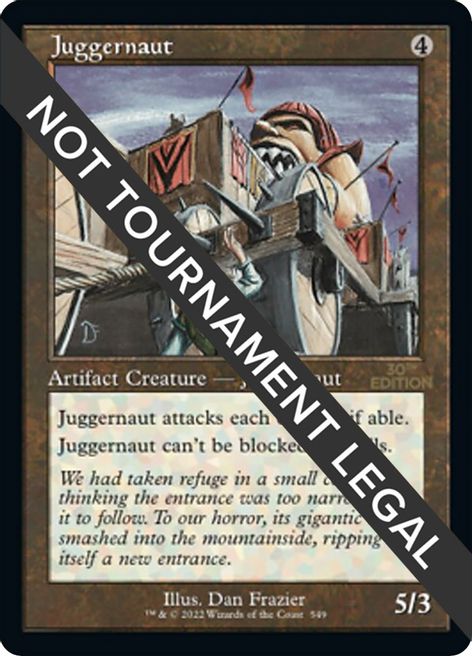 Juggernaut (Retro Frame) - 30th Anniversary Edition - Magic: The Gathering