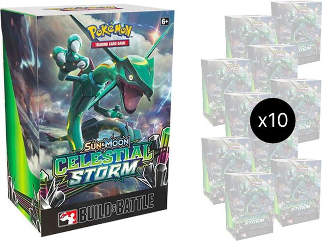 Celestial Storm Build & Battle Box Display - SM - Celestial Storm - Pokemon