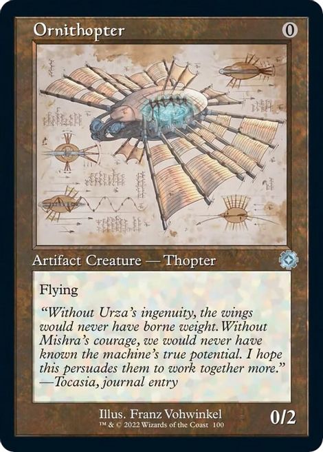Ornithopter (Schematic) - The Brothers' War: Retro Frame Artifacts - Magic: The Gathering