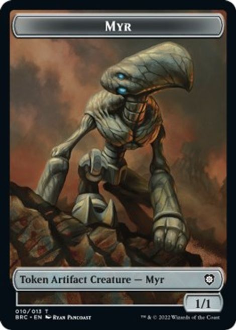 Myr // Servo Double-sided Token - Commander: The Brothers' War - Magic ...
