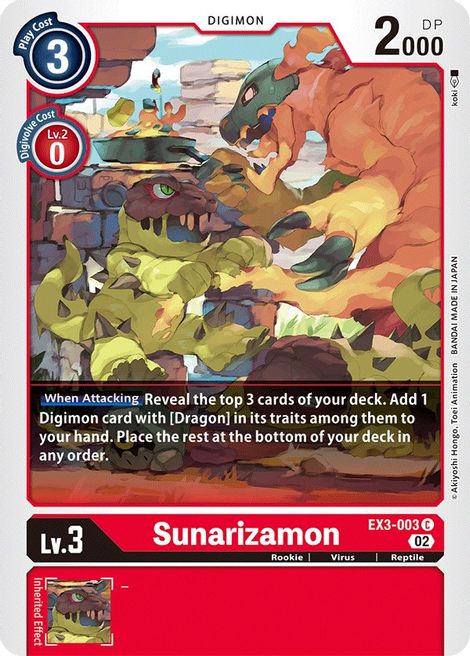 Sunarizamon - Draconic Roar - Digimon Card Game