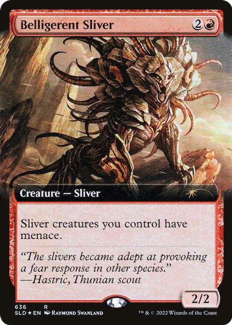 Belligerent Sliver (Extended Art) - Secret Lair Drop Series - Magic ...