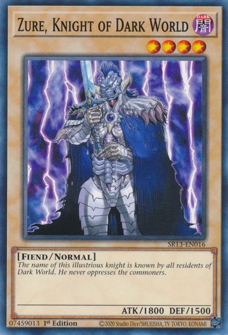 Zure, Knight of Dark World - Structure Deck: Dark World - YuGiOh