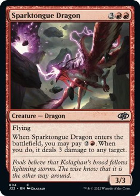 Sparktongue Dragon - Jumpstart 2022 - Magic: The Gathering
