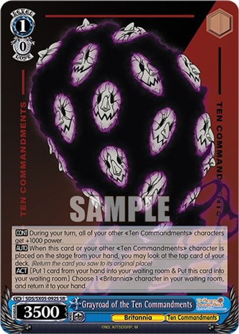 Grayroad of the Ten Commandments (SR) - The Seven Deadly Sins: Revival ...