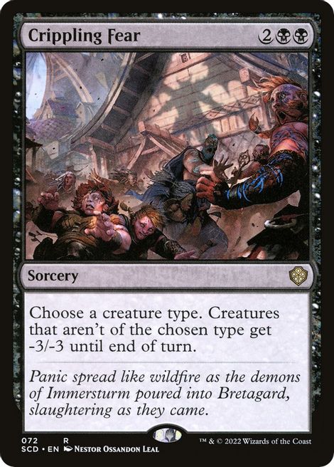 Crippling Fear - Starter Commander Decks - Magic: The Gathering