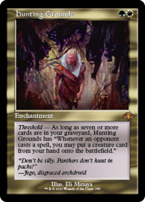 Hunting Grounds (Retro Frame) - Dominaria Remastered - Magic: The Gathering