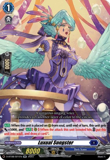 Luxual Songster - Minerva Rising - Cardfight Vanguard