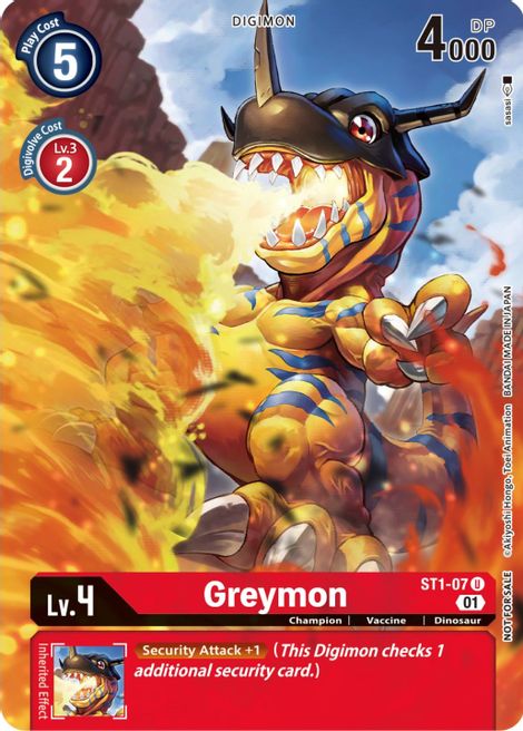 Greymon - ST1-07 (Dimensional Phase Pre-Release) - Starter Deck 01 ...