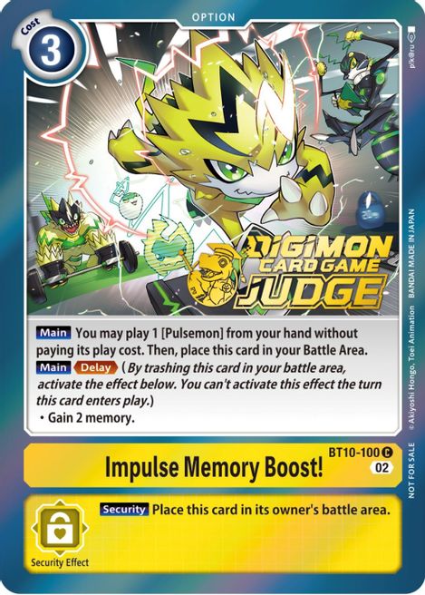 Impulse Memory Boost! (Judge Pack 3) - Xros Encounter - Digimon Card Game