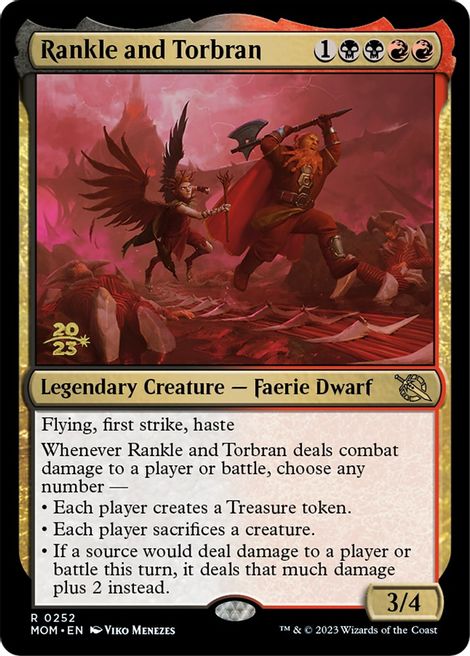 Rankle and Torbran - Prerelease Cards - Magic: The Gathering