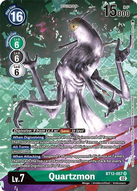 Quartzmon (Alternate Art) - Across Time - Digimon Card Game