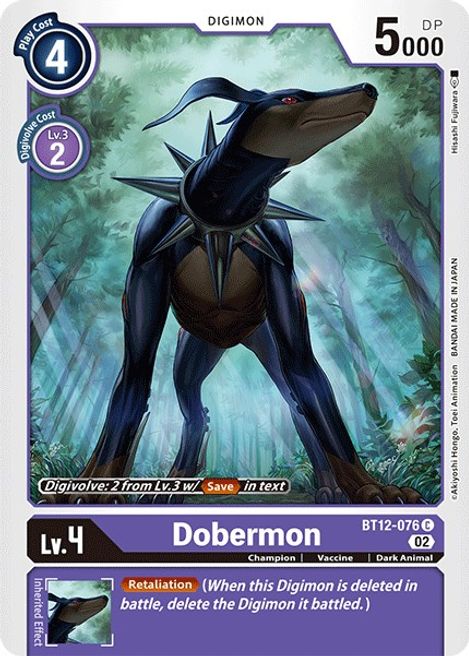 Dobermon - Across Time - Digimon Card Game