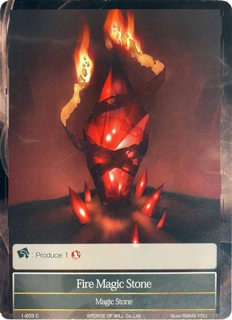 Fire Magic Stone (Alternate Art) - The Dawn of Valhalla - Force of Will