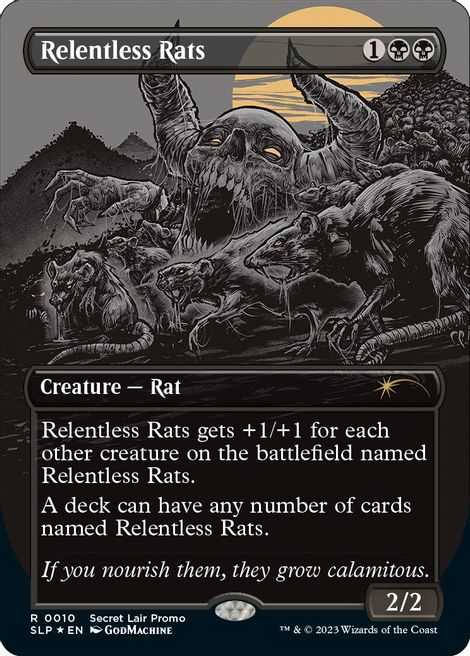 Relentless Rats (0010) - Secret Lair Showdown - Magic: The Gathering
