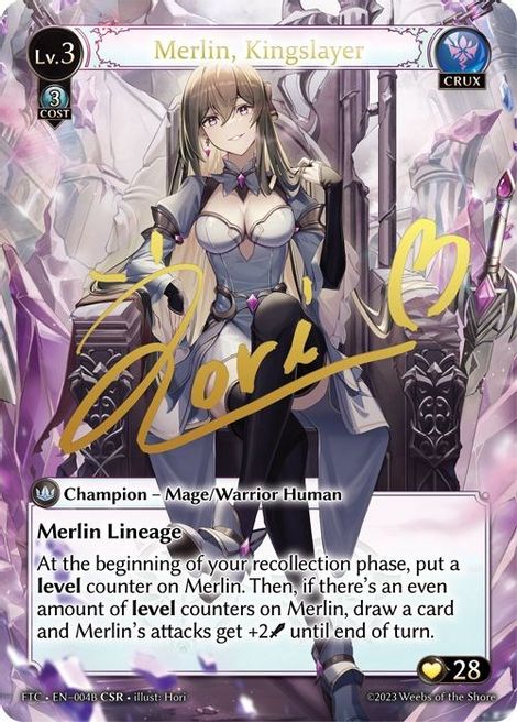 Merlin, Kingslayer (B) (CSR) - Fractured Crown - Grand Archive TCG
