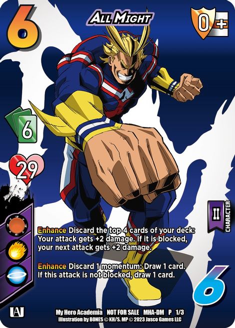 All Might (Dim Mak Promo) - UniVersus: My Hero Academia Promo Cards ...
