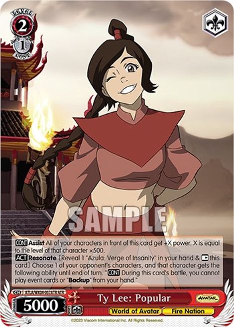 Ty Lee: Popular (ATR) - Avatar: The Last Airbender - Weiss Schwarz