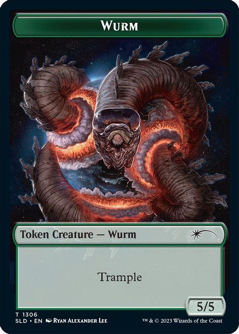 Wurm Token - Secret Lair Drop Series - Magic: The Gathering