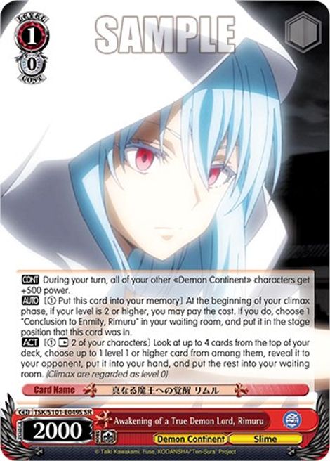 Awakening of a True Demon Lord, Rimuru (SR) - That Time I Got ...