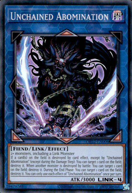Unchained Abomination - OTS Tournament Pack 22 - YuGiOh