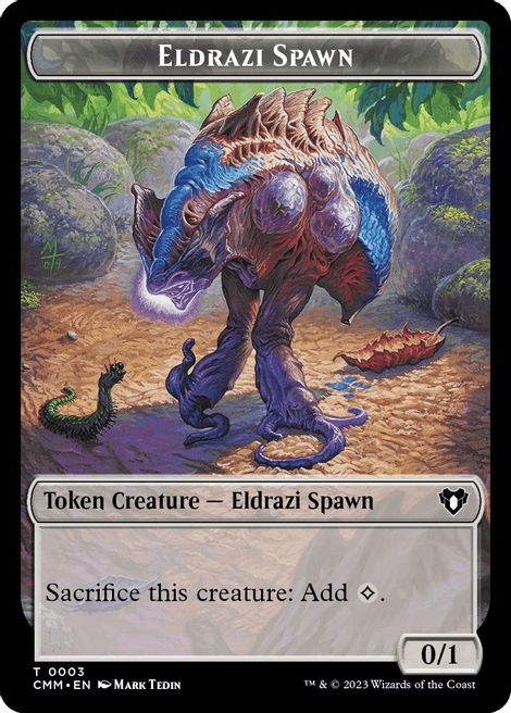 Eldrazi Spawn // Phyrexian Germ Double-Sided Token - Commander Masters ...