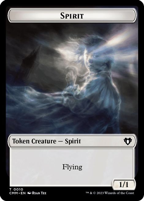 Spirit (0010) // Satyr Double-Sided Token - Commander Masters - Magic ...