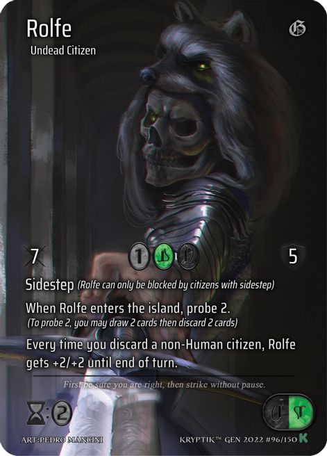 Rolfe (Full Art) - Genesis [Kickstarter] - Kryptik TCG