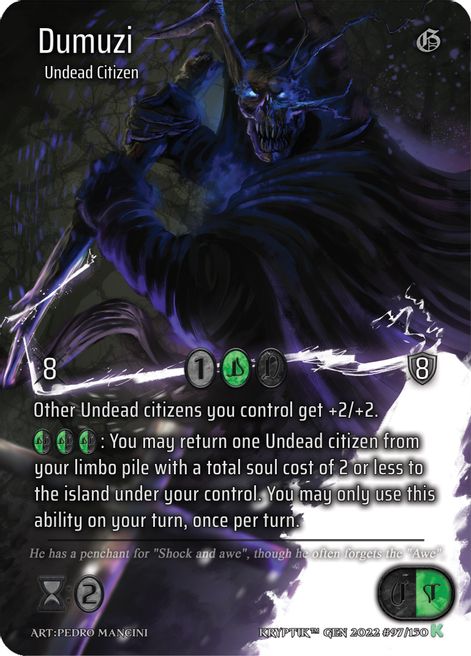 Dumuzi (Full Art) - Genesis [Kickstarter] - Kryptik TCG