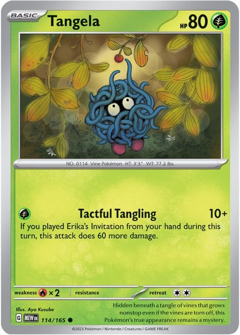 Tangela - 114/165 - SV: Scarlet and Violet 151 - Pokemon