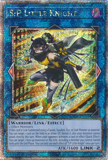 S:P Little Knight (Quarter Century Secret Rare) - Age of Overlord - YuGiOh