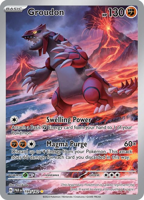Groudon - 199/182 - SV04: Paradox Rift - Pokemon